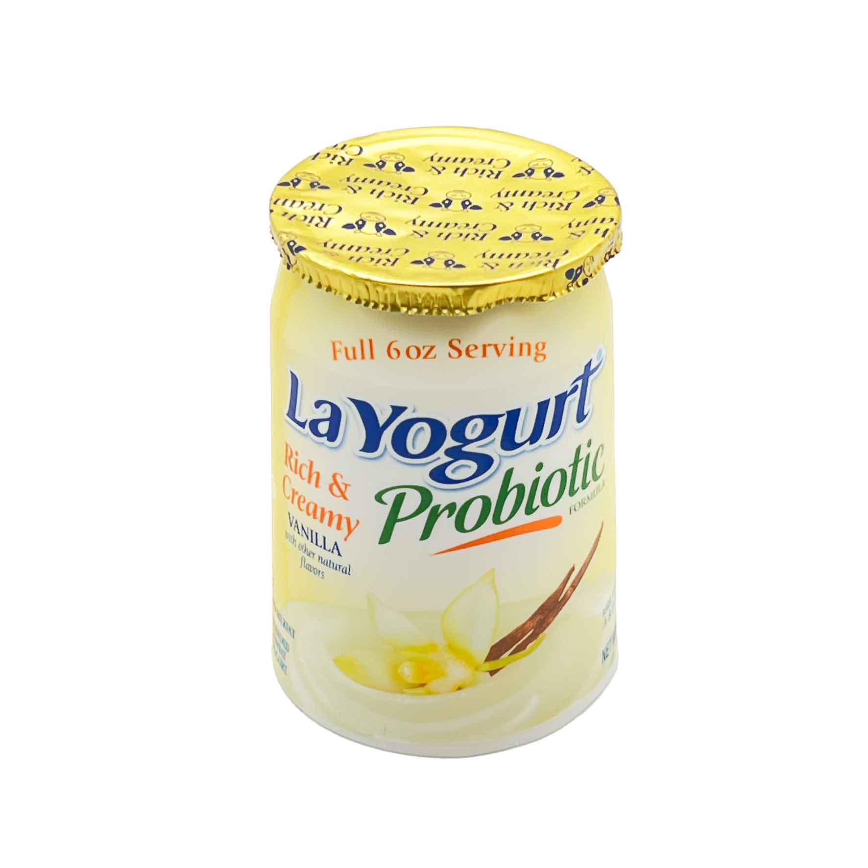 La Yogurt Probiotic Blended Lowfat Yogurt Vanilla 6oz