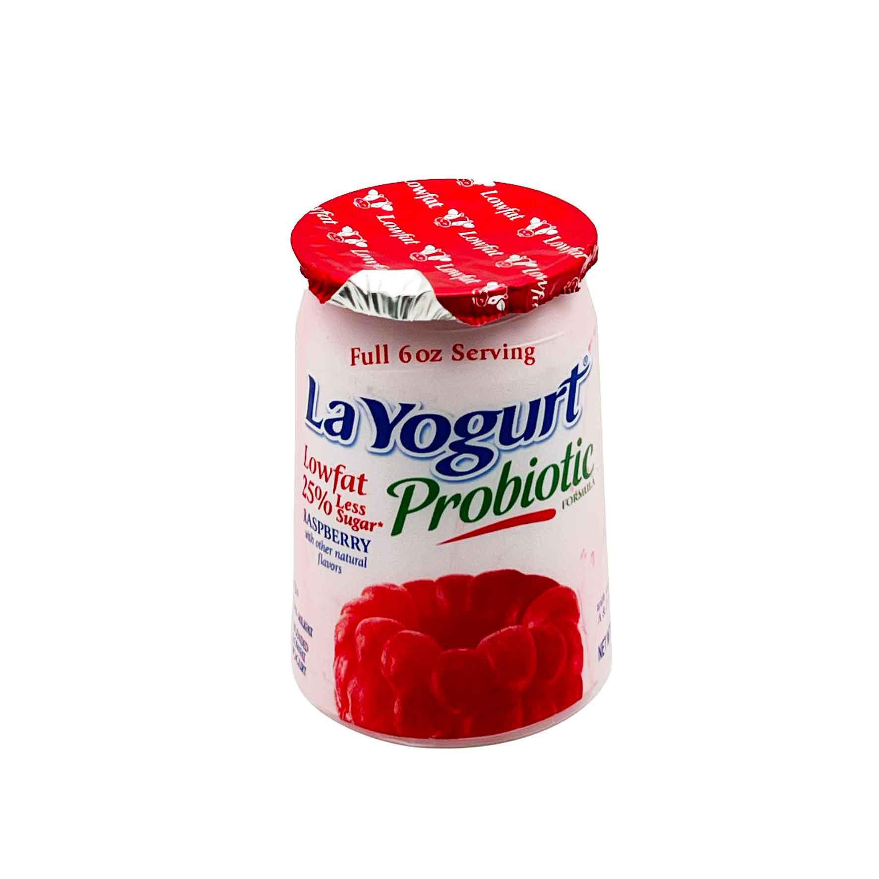 La Yogurt Probiotic Blended Lowfat Yogurt Raspberry 6oz