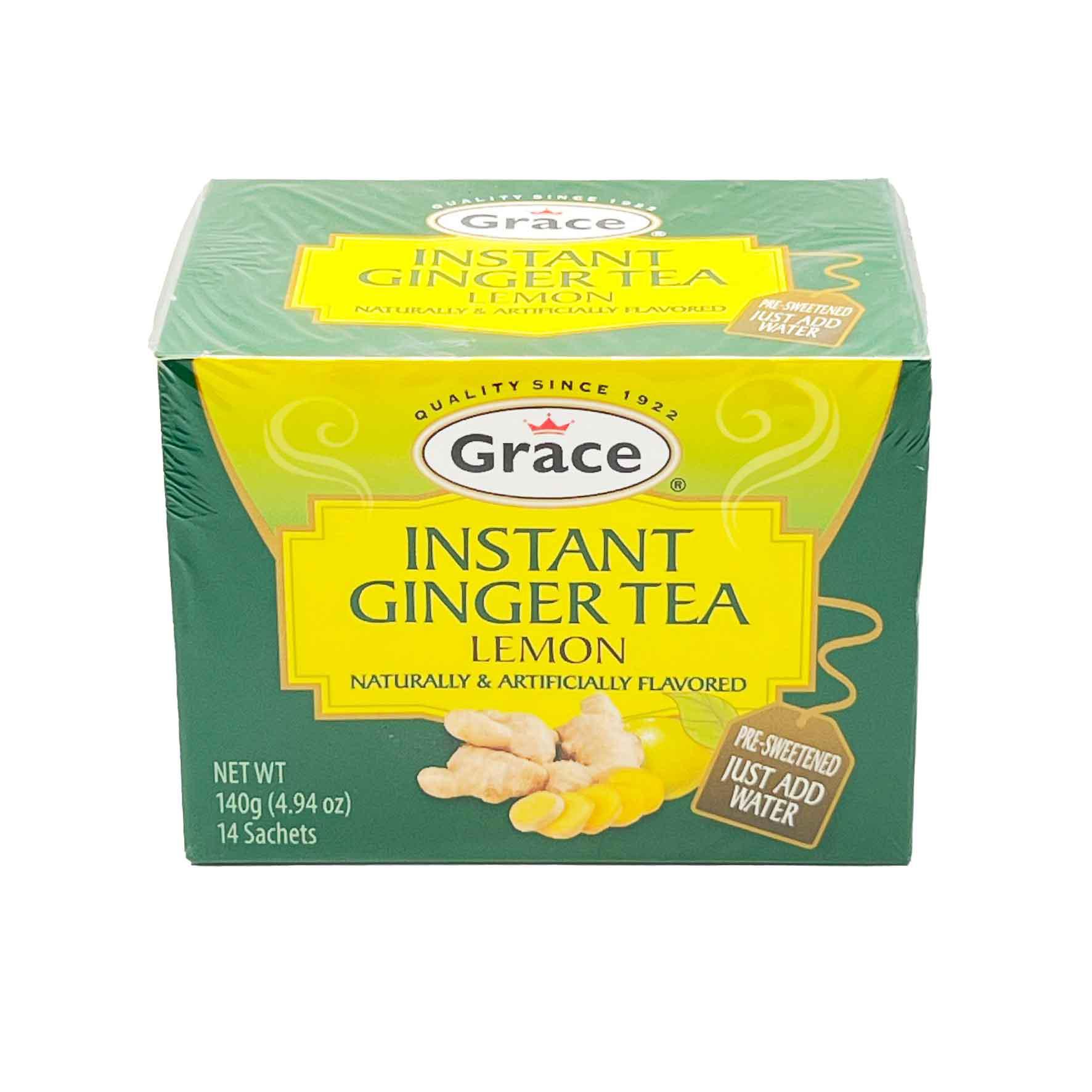 Grace Instant Ginger Tea Lemon 4.94oz