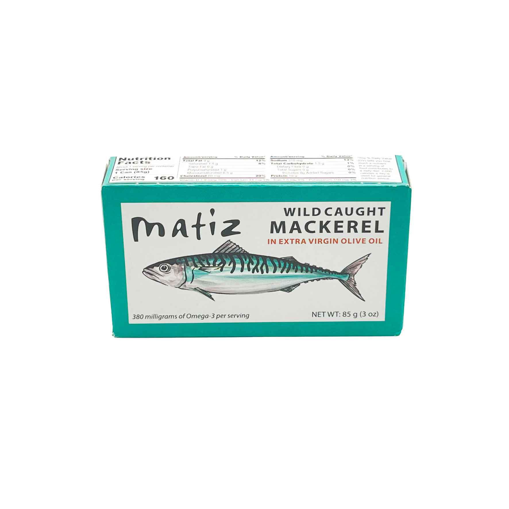 Matiz Wild Caught Mackerel in Extra Virgin Olive Oil 3oz
