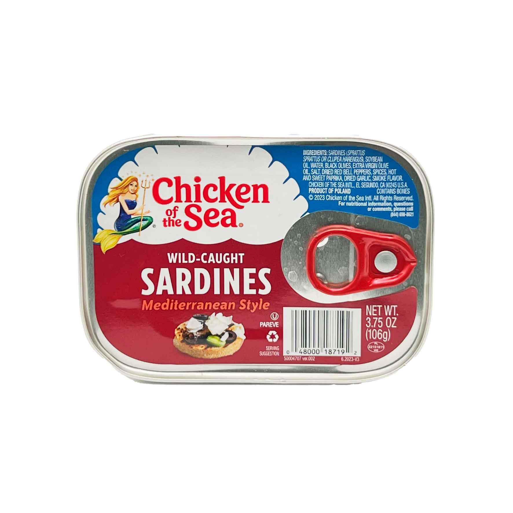 Chicken of the Sea Sardines Mediterranean Style 3.75oz