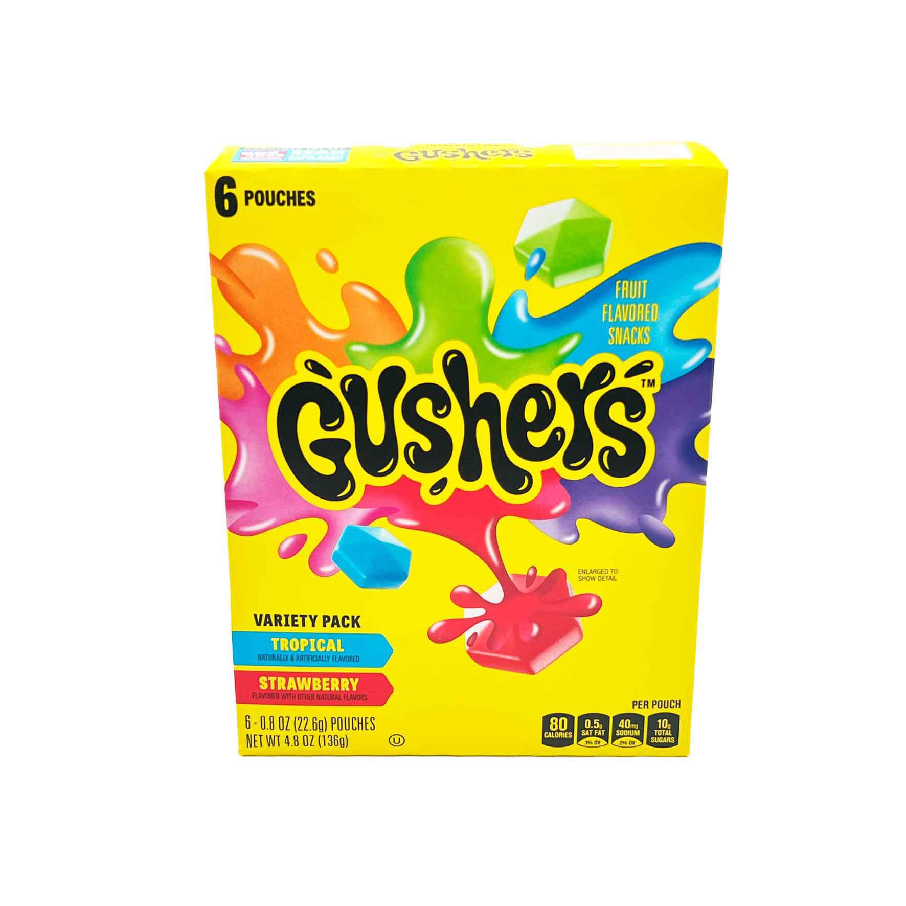Fruit Gushers Variety Pack Fruit Flavored Snacks 6ct 4.5oz