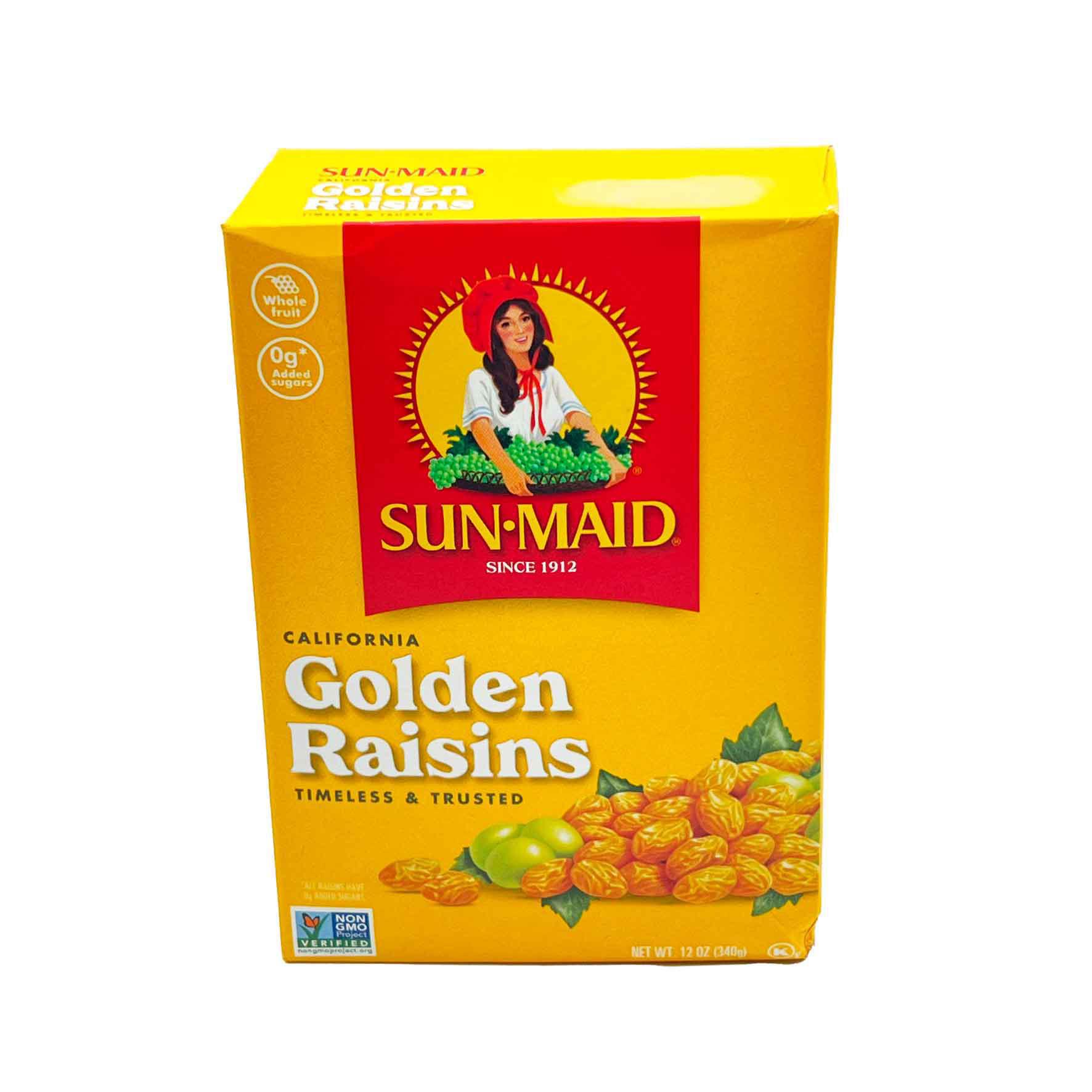 Sun-Maid California Golden Raisins Box 12oz