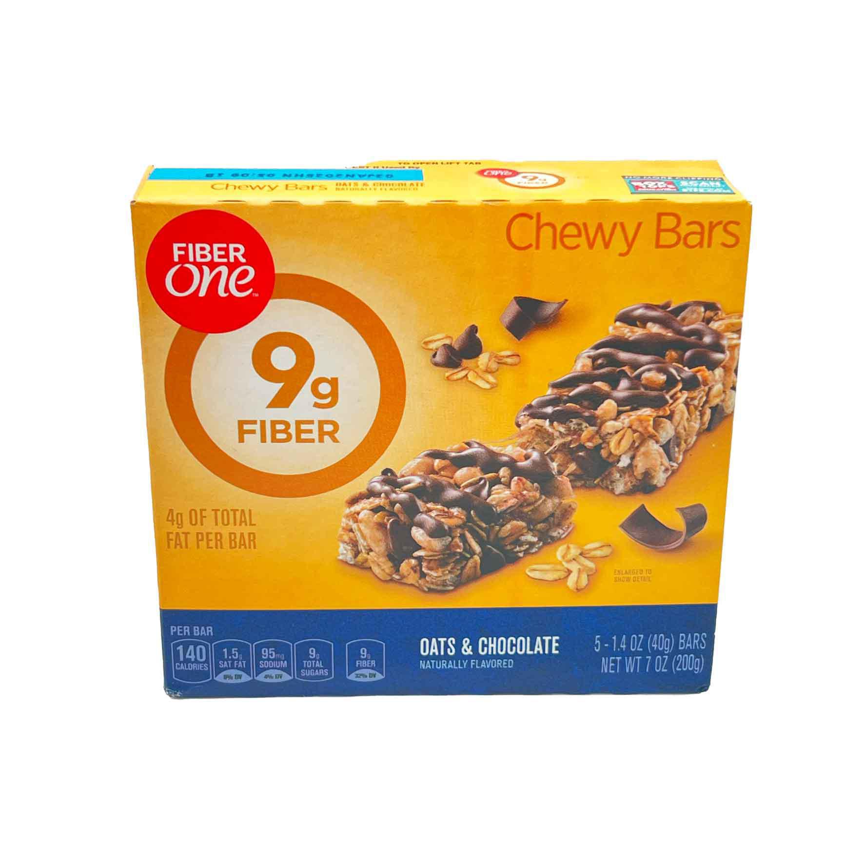 Fiber One Chewy Bars Oats & Chocolate 5Ct 7oz