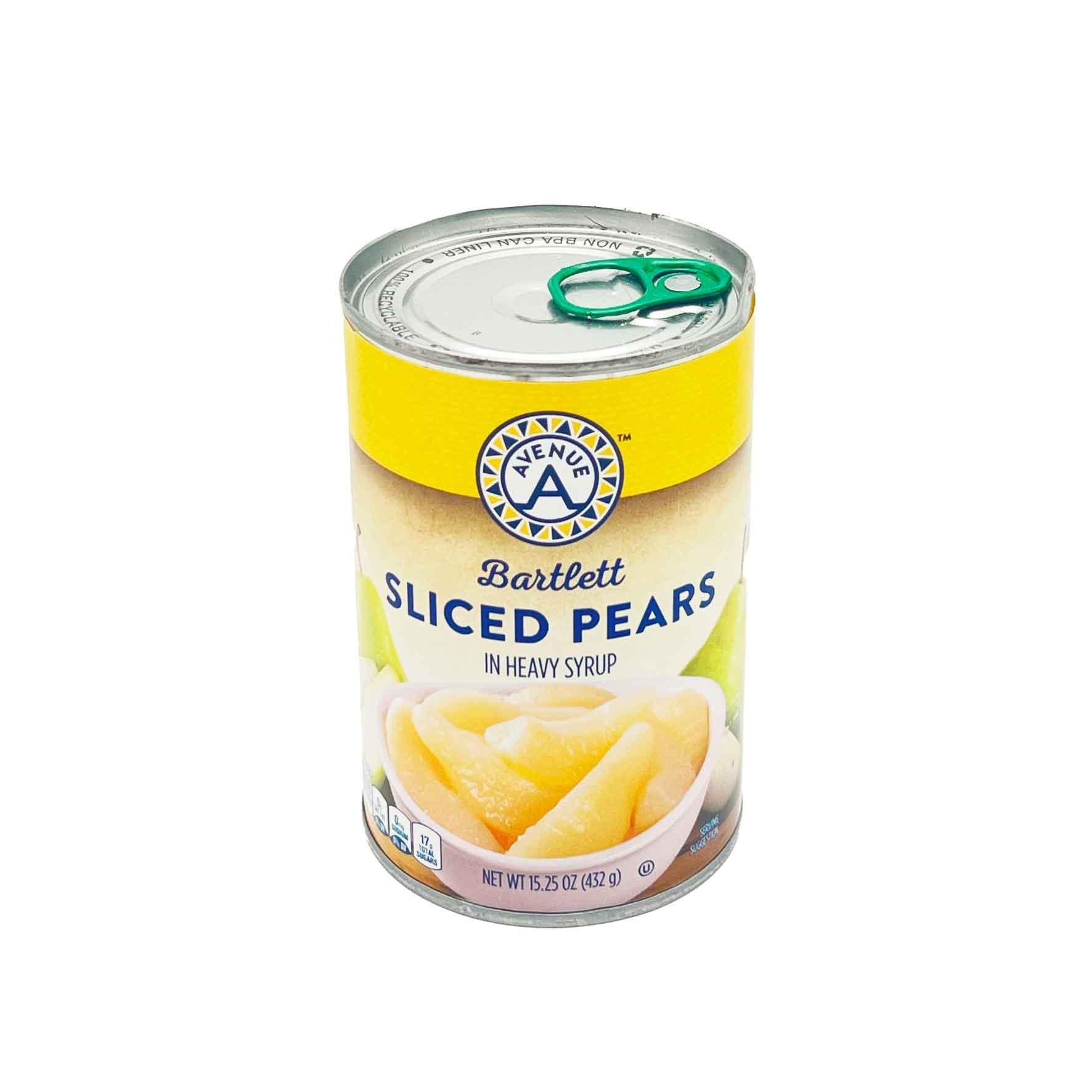 Avenue Bartlett Sliced Pears in Heavy Syrup 15.25oz