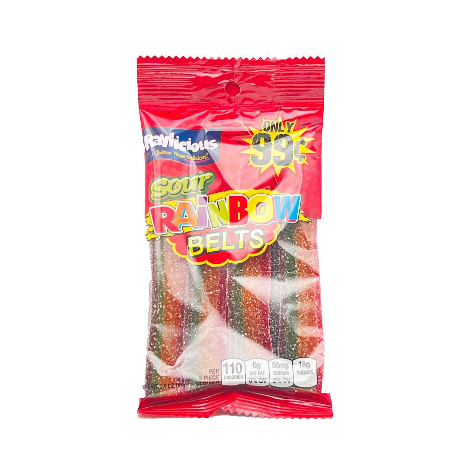 Raylicious Sour Rainbow Belts 2.5oz