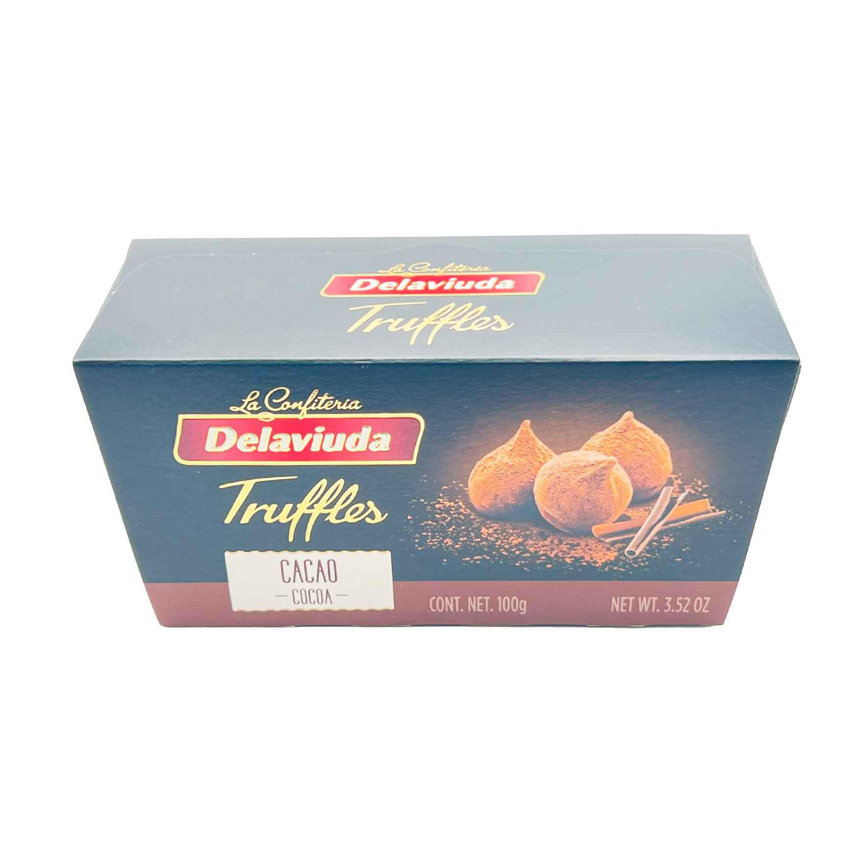 La Confiteria Delaviuda Truffles Cocoa 3.52oz
