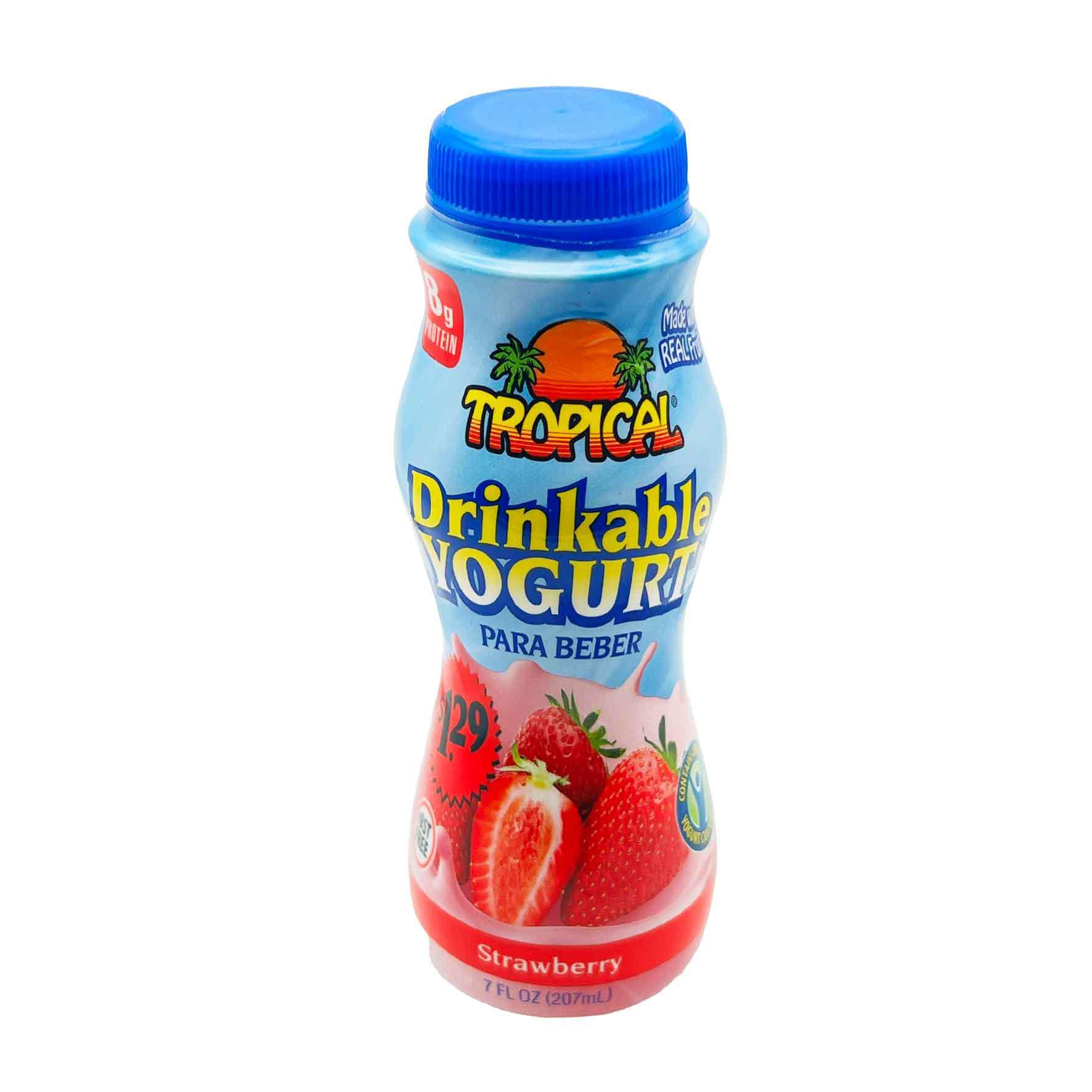 Tropical Drinkable Lowfat Yogurt Strawberry 7 Fl Oz