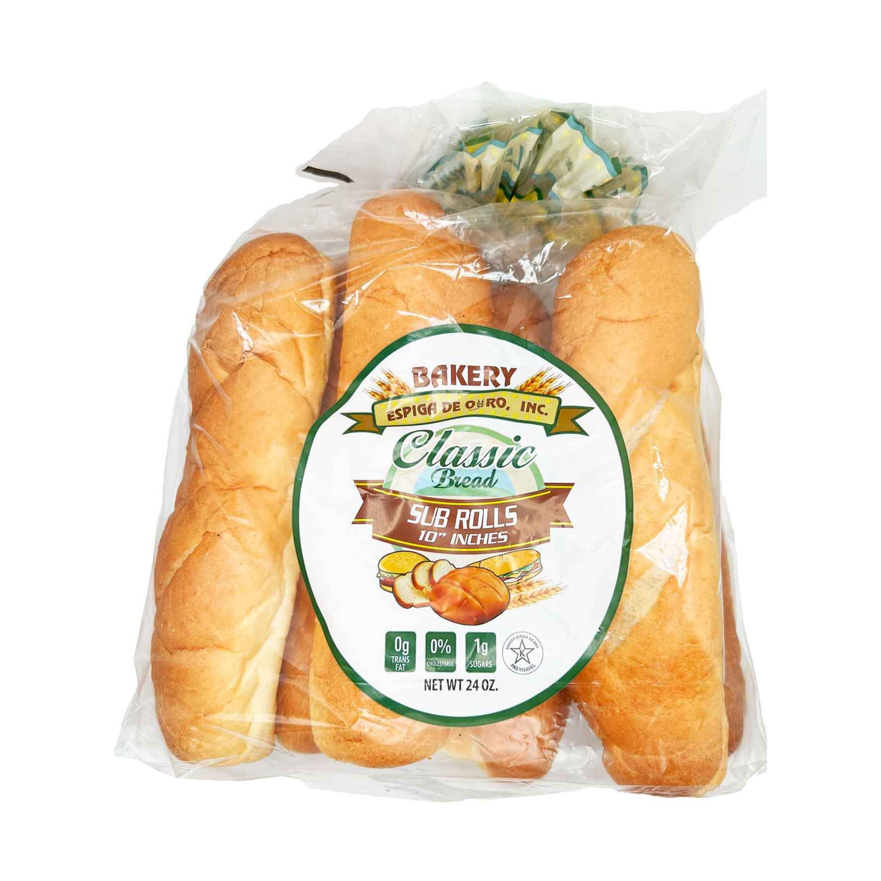 Bakery Espiga de Oro Classic Bread Sub Rolls 24oz