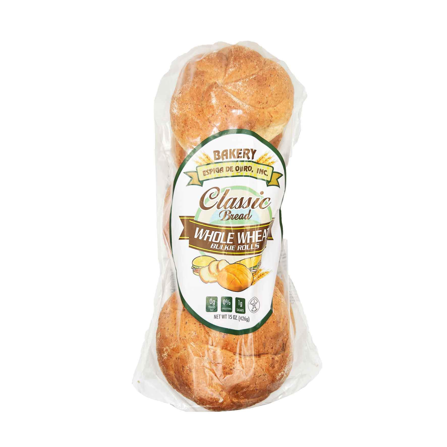 Bakery Espiga de Oro Classic Bread Whole Wheat Bulkies Rolls 15oz