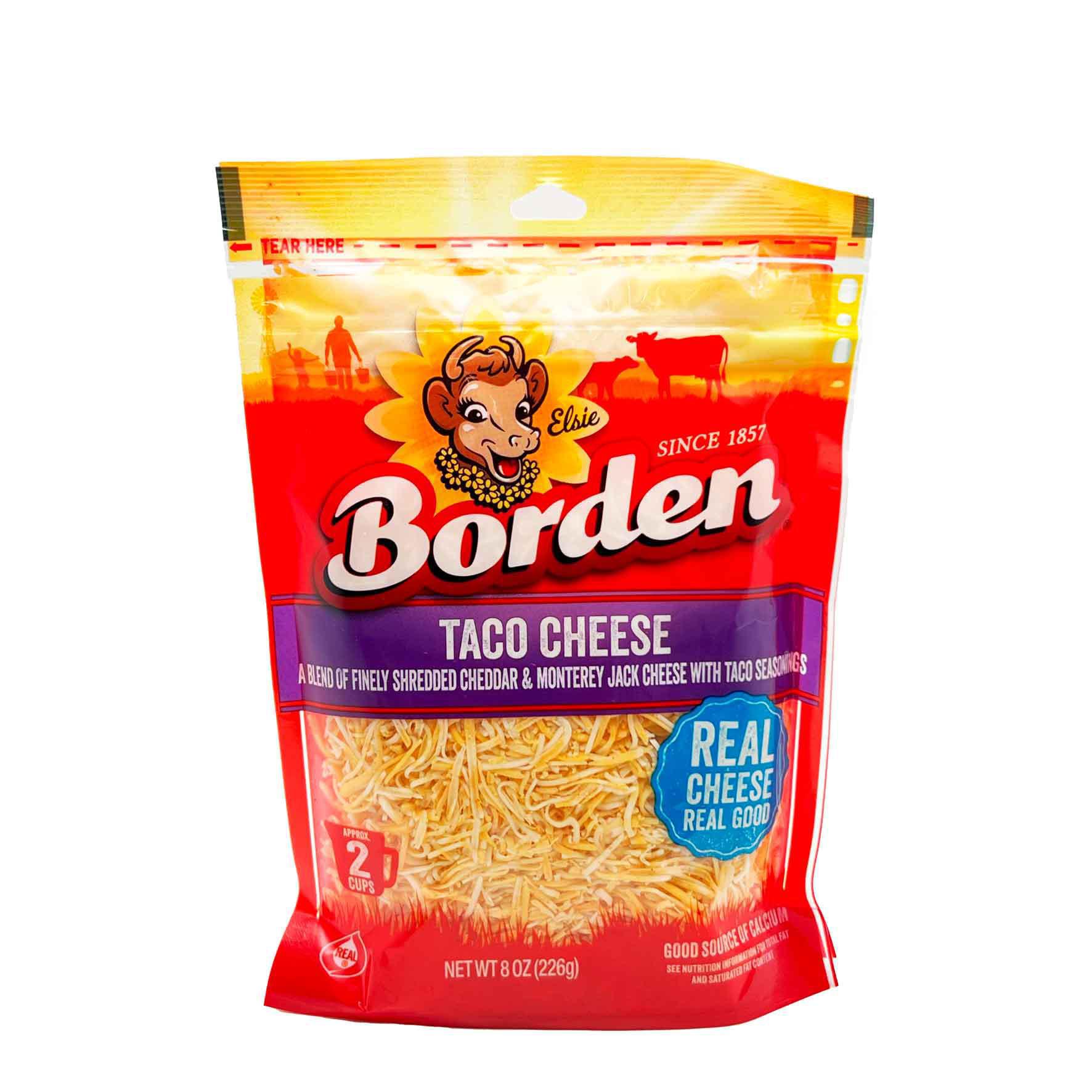 Borden Taco Cheese 8oz