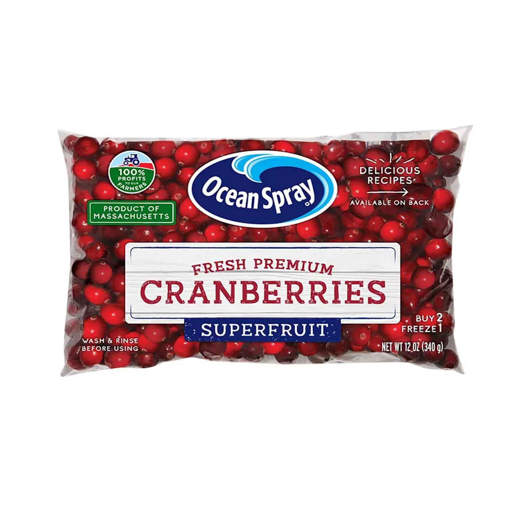 Ocean Spray Fresh Premium Cranberries 12oz