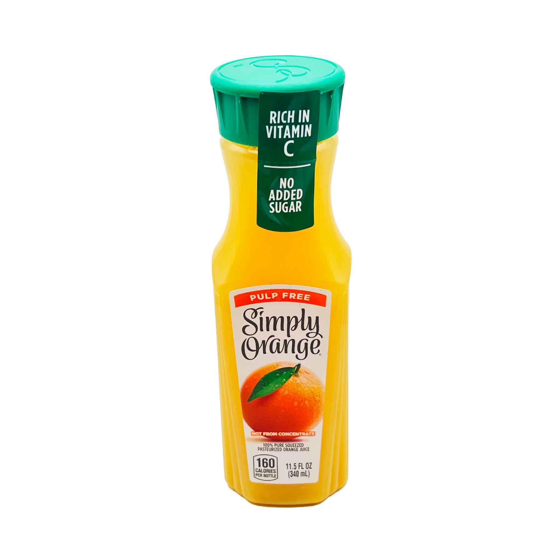 Simply Orange Pulp Free Orange Juice 11.5 Fl Oz