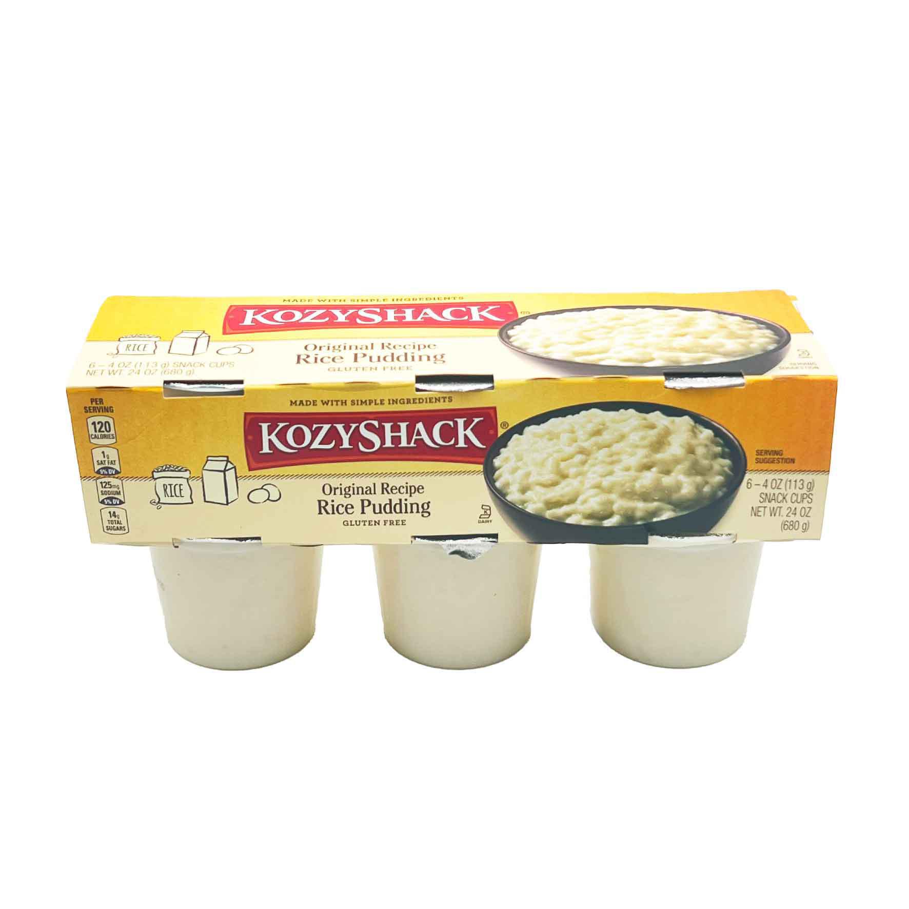 Kozy Shack Gluten Free Original Rice Pudding