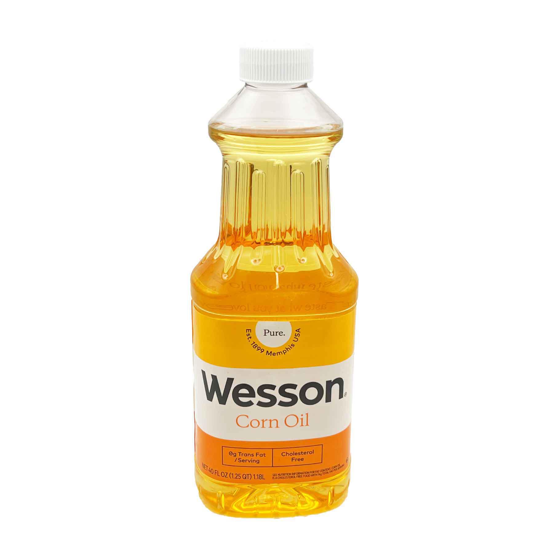 Wesson Pure Corn Oil, 40 fl oz