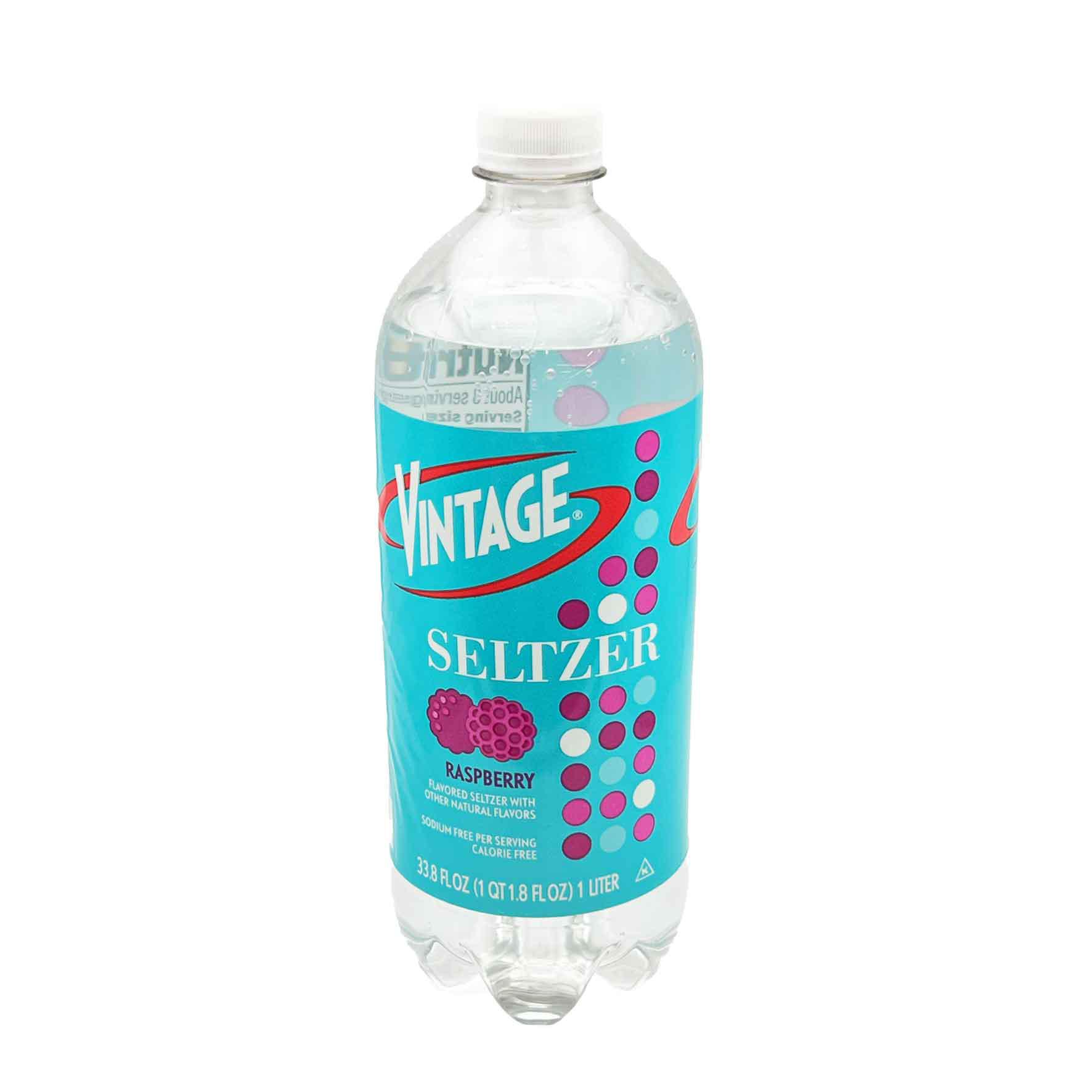 Vintage Seltzer Raspberry 33.8 FL OZ