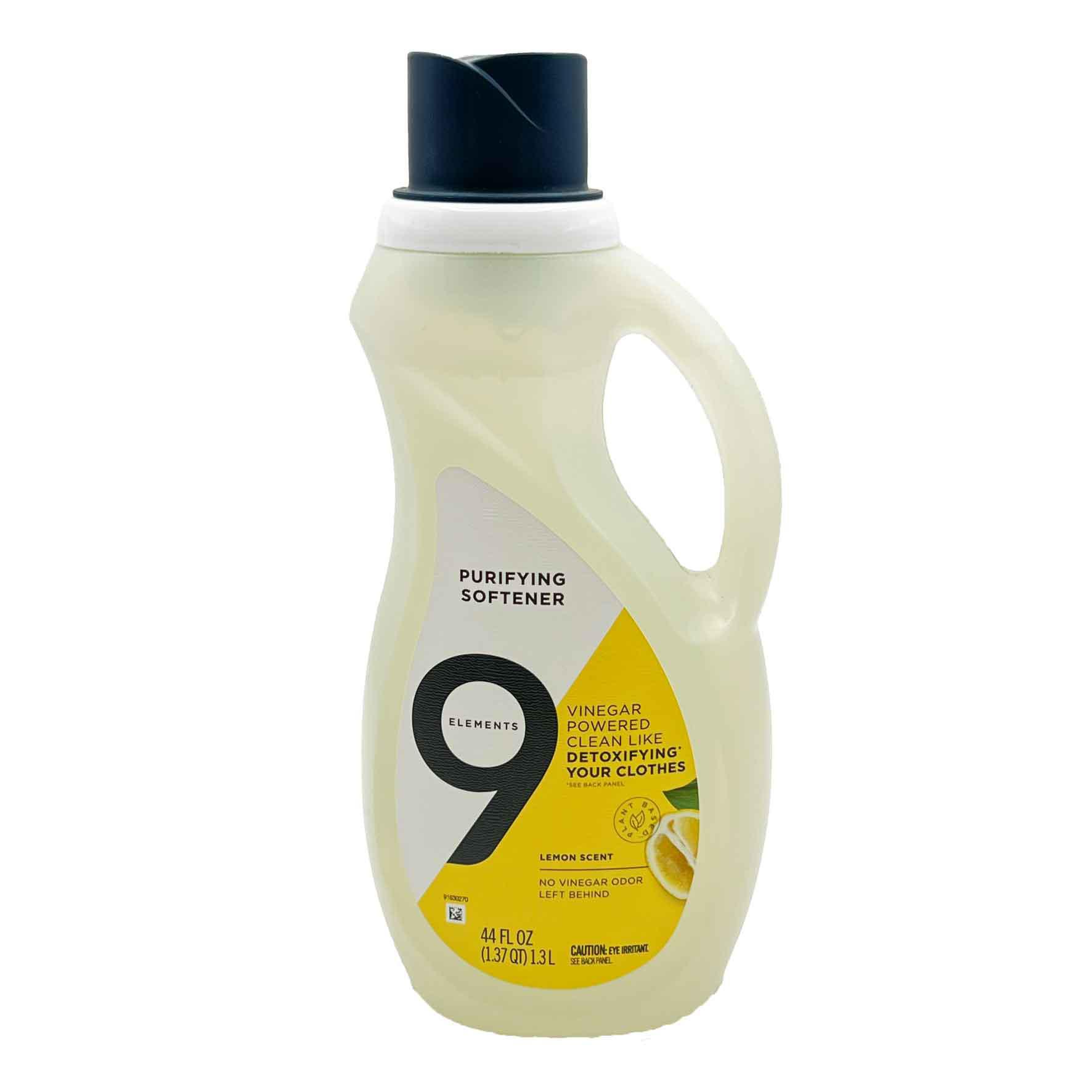 9Elements Liquid Purifying Fabric Softener Lemon Scent 44 Fl Oz