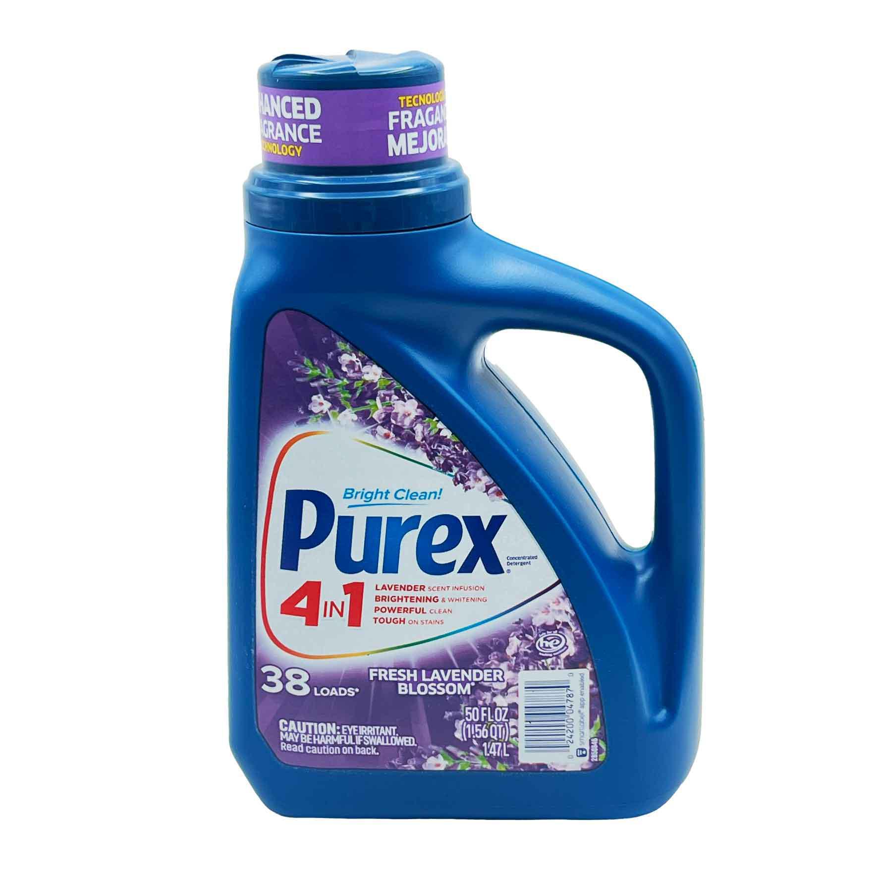 Purex Fresh Lavender Blossom, 38 Loads, Liquid Laundry Detergent with ...