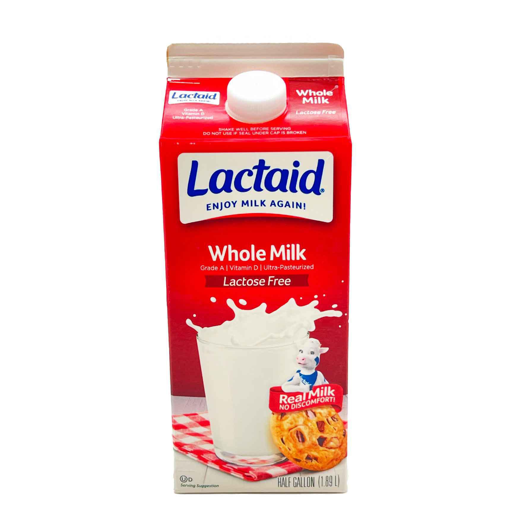 Lactaid Whole Milk - 100% Lactose Free, 0.5 Gl