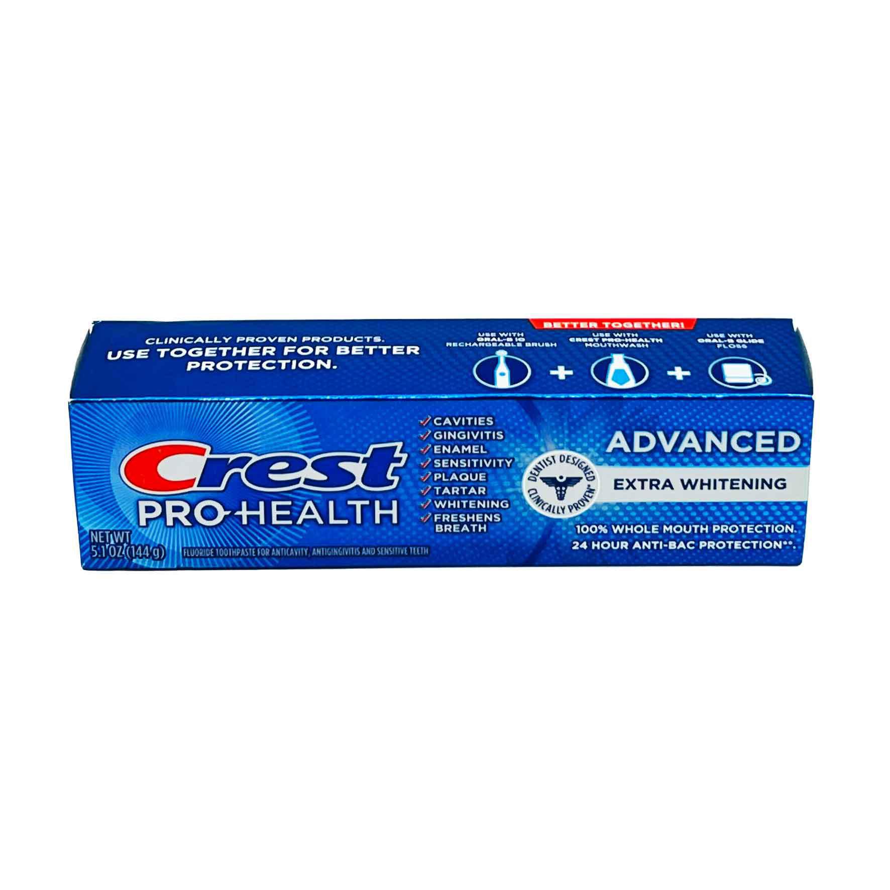 Crest Pro-Health Advanced Extra Whitening Fluoride Toothpaste for ...