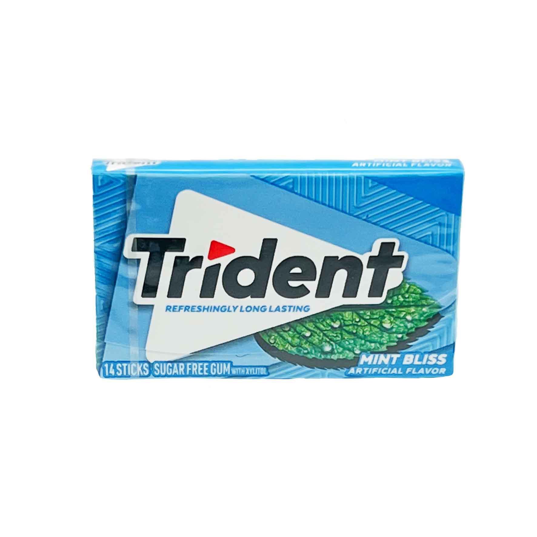 Trident Sugar Free Mint Bliss Gum, 14 Pieces/Pack
