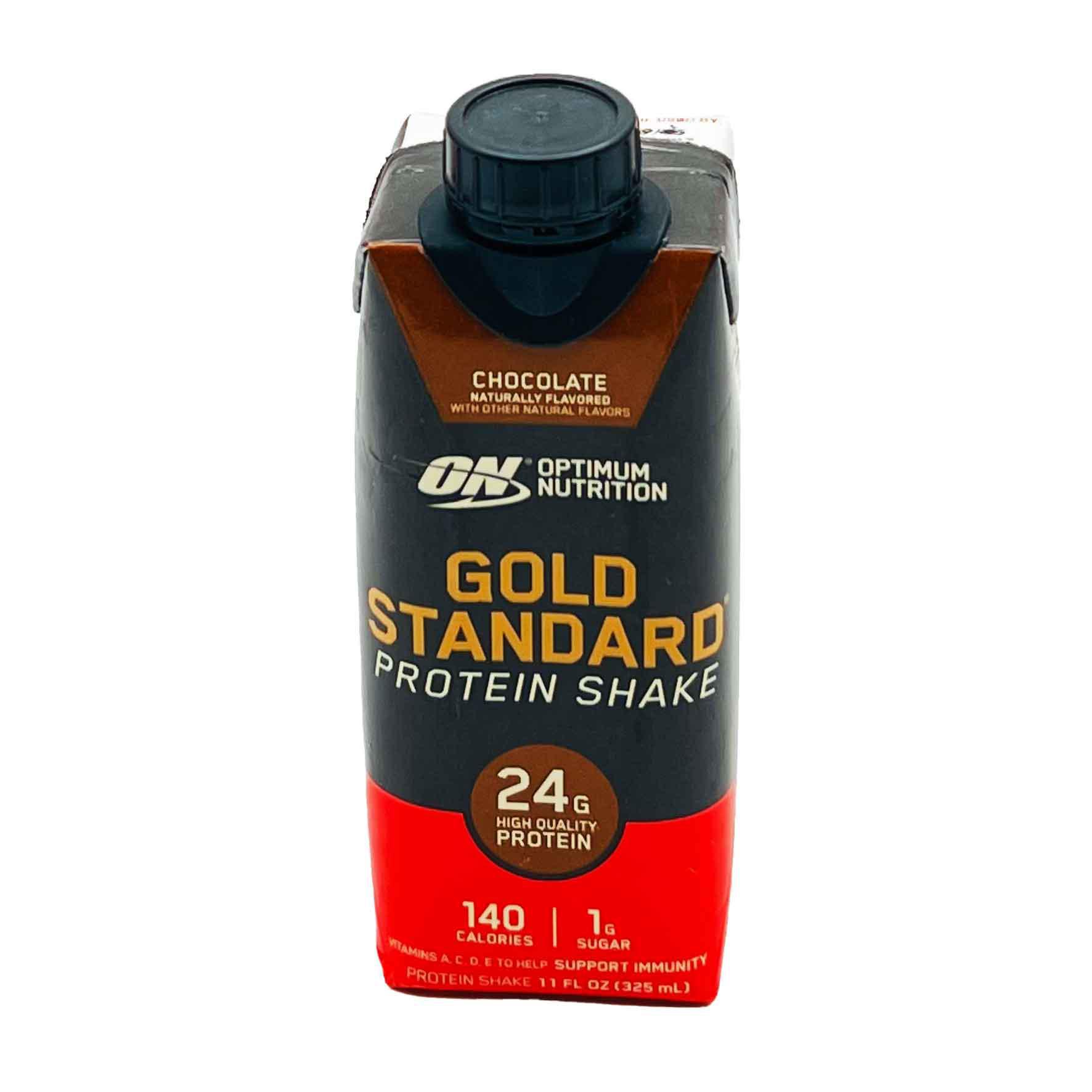 Gold Standard Protein Shake Optimum Nutrition Chocolate Shake -11 Fl Oz