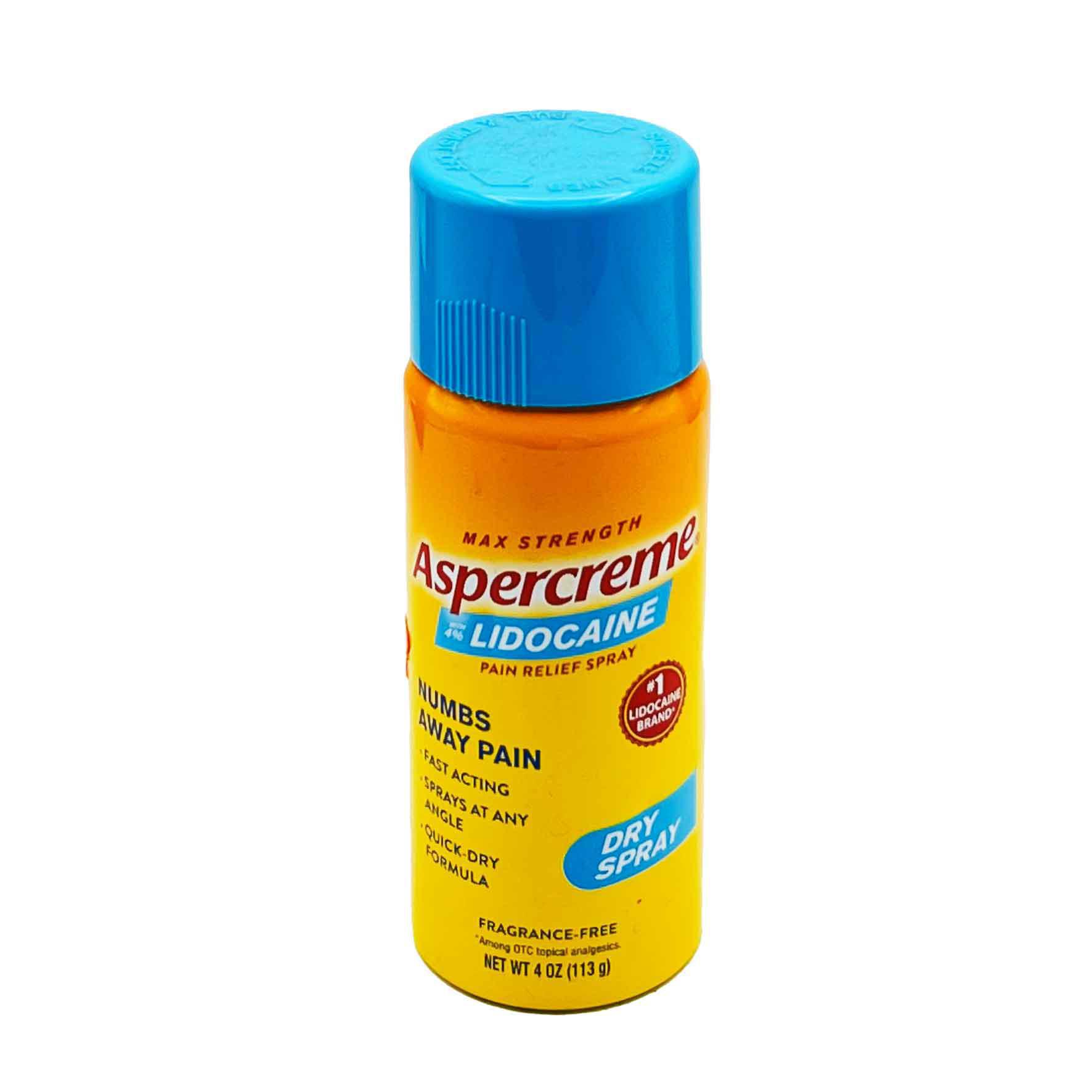 Aspercreme with 4% Lidocaine Dry Spray 4 Oz