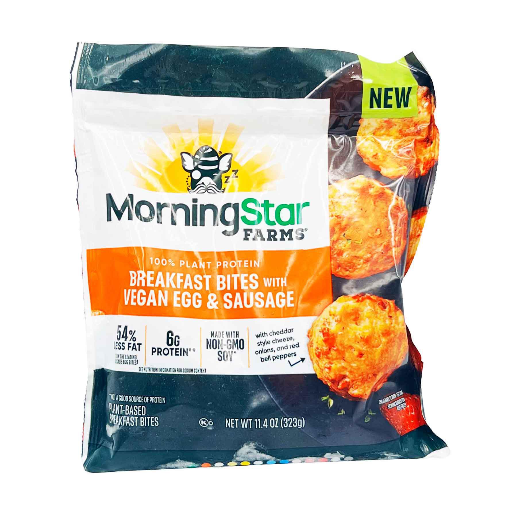 MorningStar Farms 100% Plant Protein Breakfast Bites With Vegan Egg ...